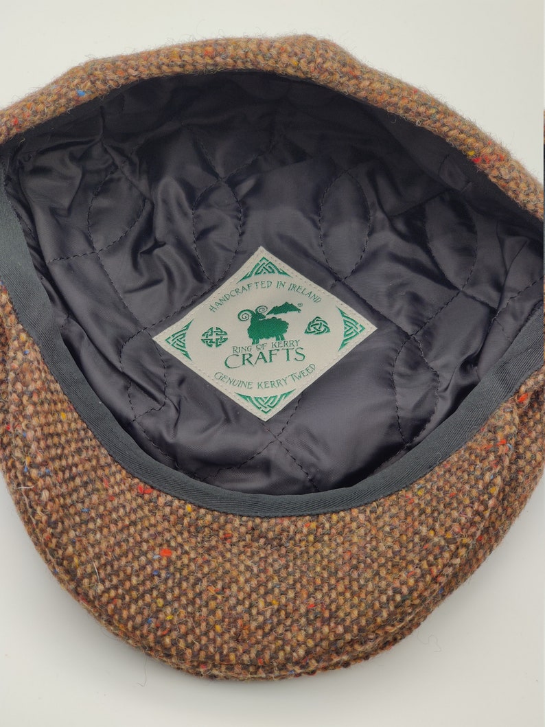 Traditional Irish Tweed Flat Cap / Paddy Cap - Speckled Brown ...