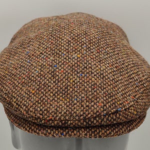 Traditional Irish Tweed Flat Cap / Paddy Cap - Speckled Brown ...