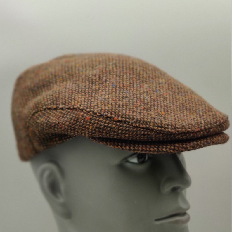 Traditional Irish Tweed Flat Cap / Paddy Cap - Speckled Brown ...