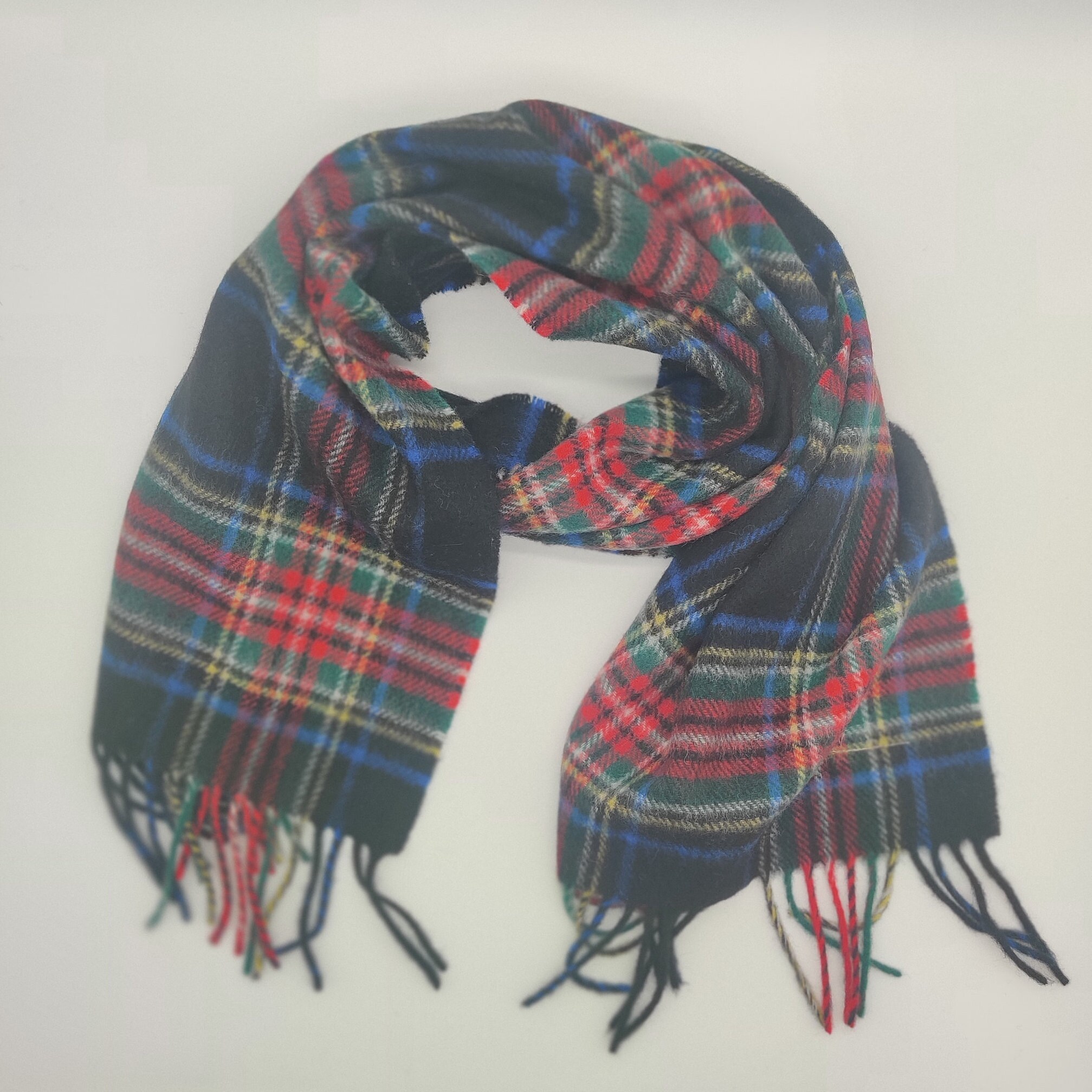 Irish Soft Lambswool scarf - 100% Pure New Wool - black/red/green/blue ...