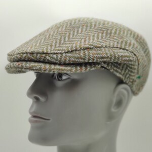 Traditional Irish Donegal Tweed Flat Cap - Paddy Cap - Speckled / Fleck ...