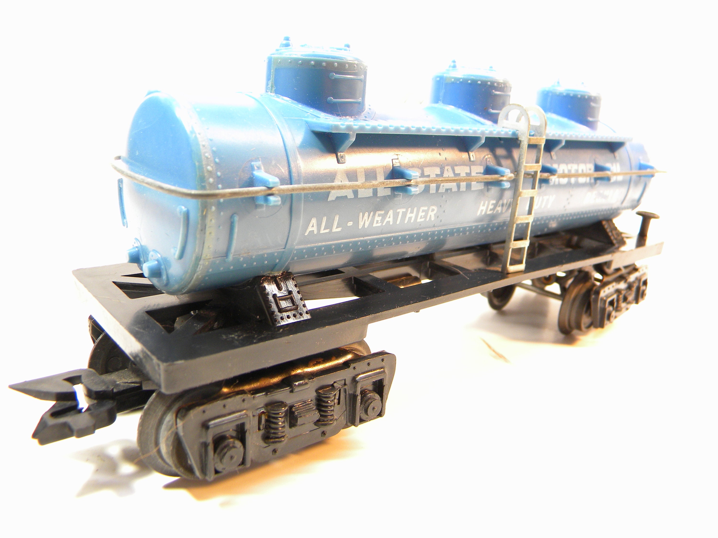 Marx 5553 Allstate Motor Oil 3 Dome Tank Car Original 1950's Marx O ...
