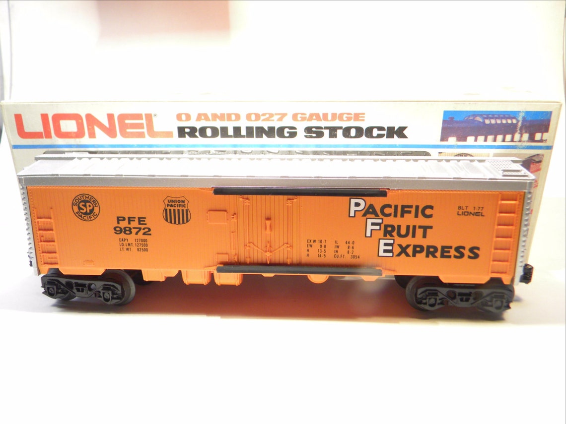 Lionel 9872 Pacific Fruit Express Reefer O Gauge Train - Etsy