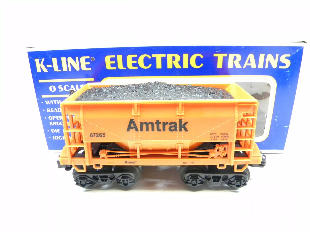 K-line 67265 Amtrak Ore Car With Ore Load O Gauge Train - Etsy
