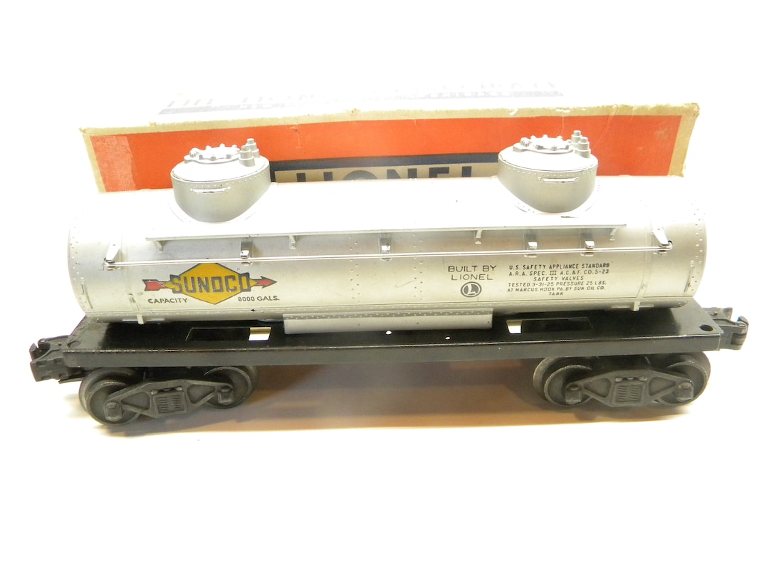 Lionel 6465 Sunoco 2 Dome Tank Car 1948-1956 Vintage O Gauge Train in ...