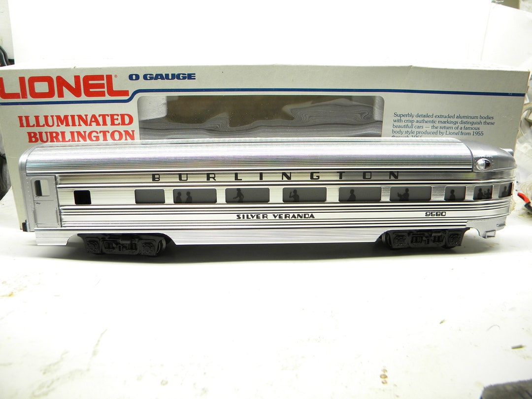 Lionel 9580 Burlington Texas Zephyr Silver Veranda Aluminum Observation ...