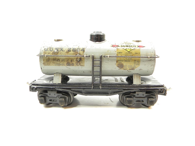 Lionel 2654 Sunoco Tank Car 1942 Only Model Vintage O Gauge Train - Etsy