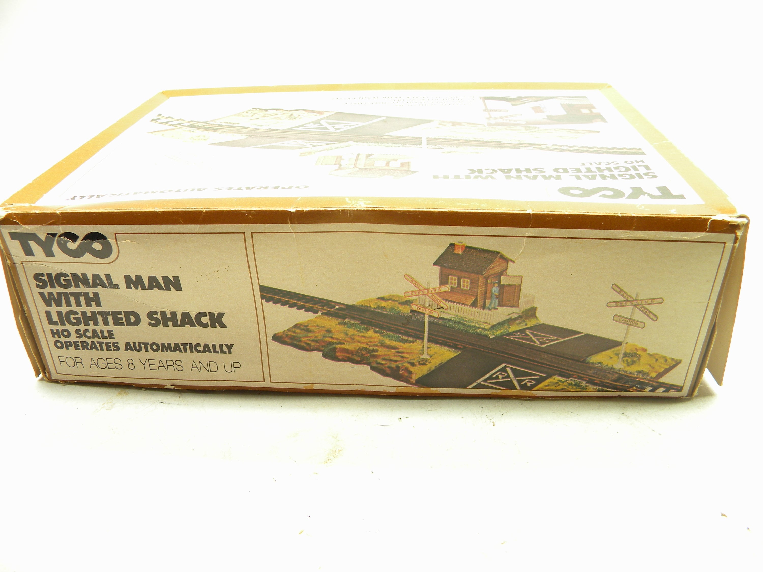 Vintage Tyco 928 Crossing Signal Man With Lighted Shack HO Gauge Train ...