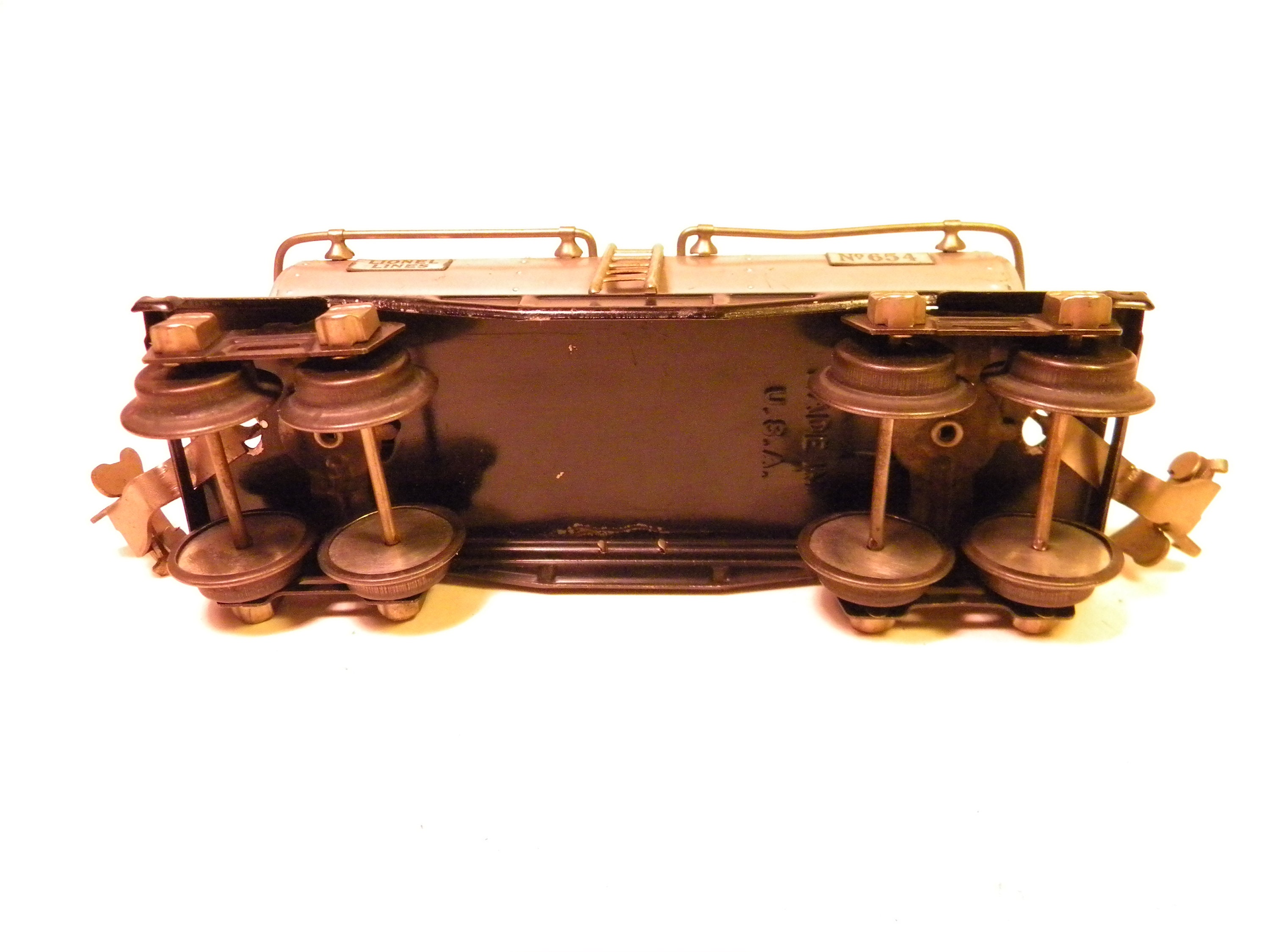 Lionel 654 Sunoco Tank Car 1935-1938 Aluminum With Nickel Trim Version ...