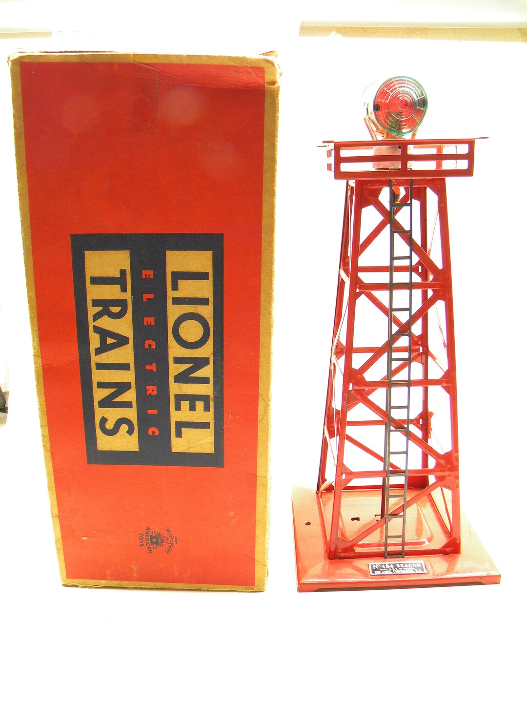 Lionel 494 Rotary Beacon Tower With Original Box 1954-1966 Vintage O ...