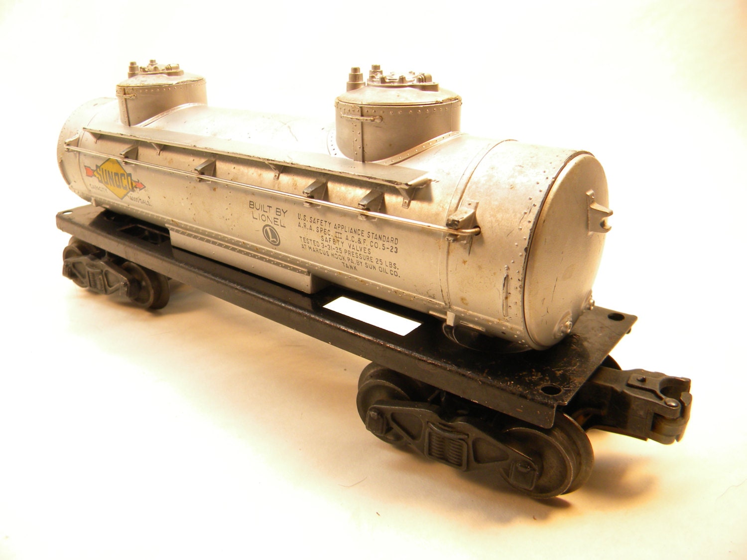 Lionel 6465 Sunoco 2 Dome Tank Car 1948-1956 Vintage O Gauge Train - Etsy