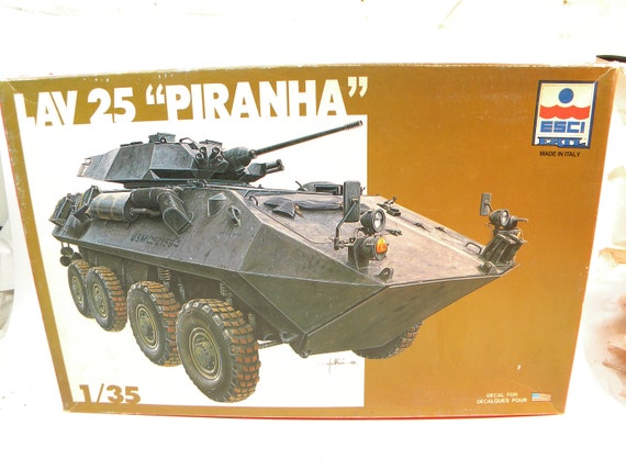 ESCI USMC LAV 25 Piranha Armored Vehicle Model Kit 1:35 Scale - Etsy