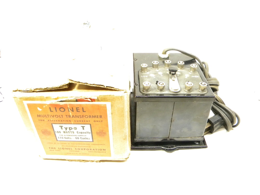 Lionel Type T 100 Watt Transformer 1917-1928 Used on Standard Gauge and ...