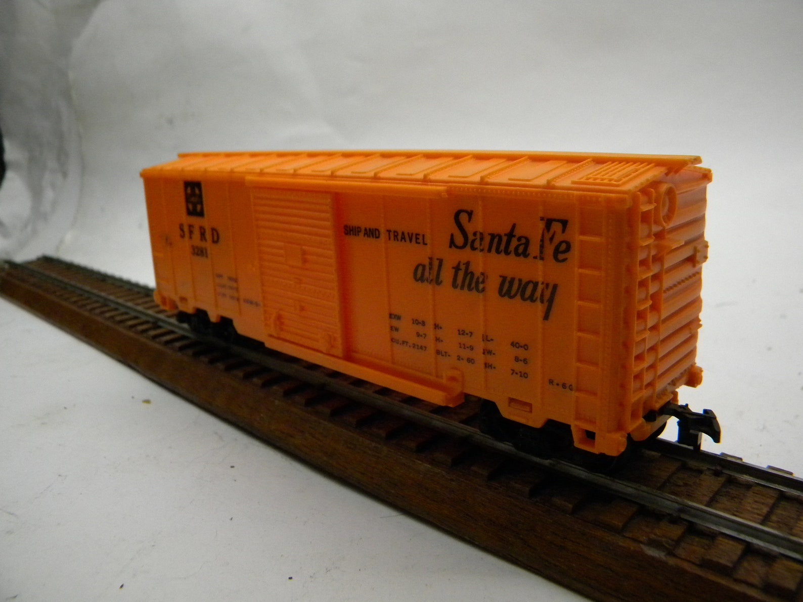 Marx HO 3281 Santa Fe Box Car 1960 - Etsy UK
