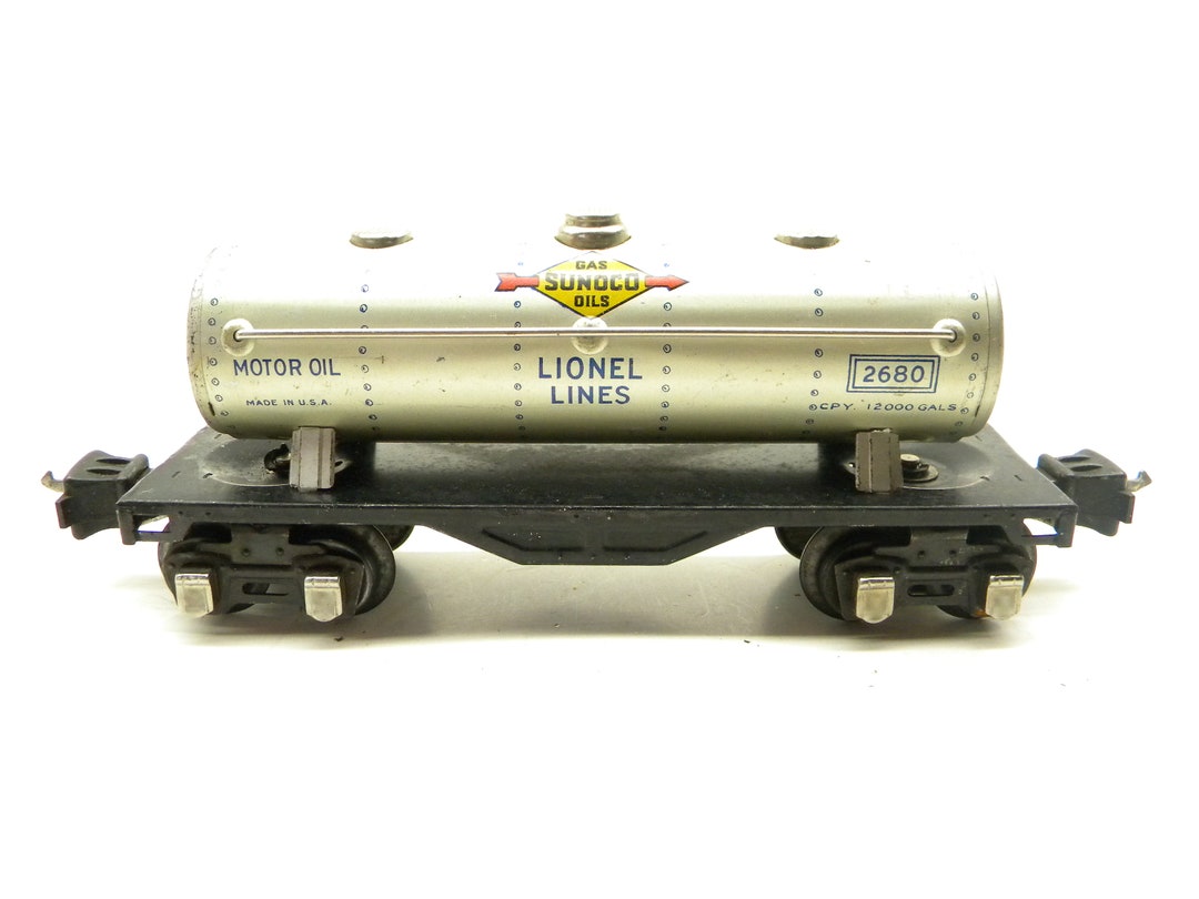 Lionel 2680 Sunoco Tank Car 1938-1942 Vintage O Gauge Train - Etsy
