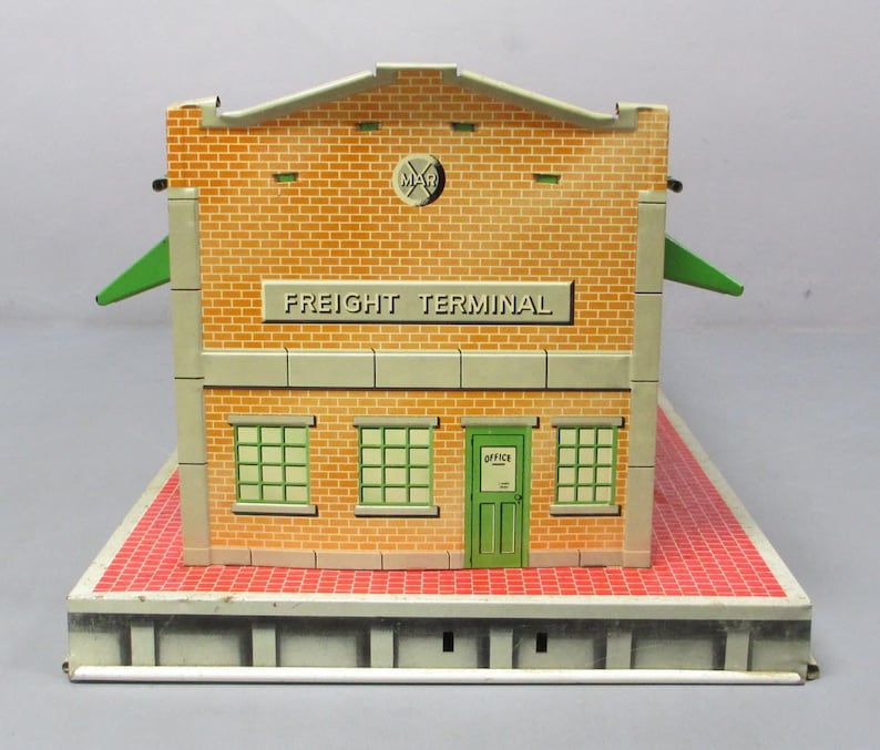 Vintage Marx 224 Lithographed Freight Terminal Station - Etsy