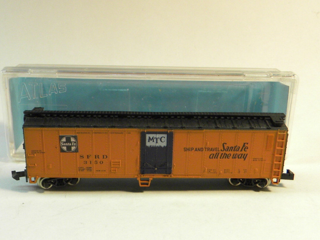 Atlas 3667-3.00 Santa Fe 50 Foot Mech Reefer Car N Gauge - Etsy