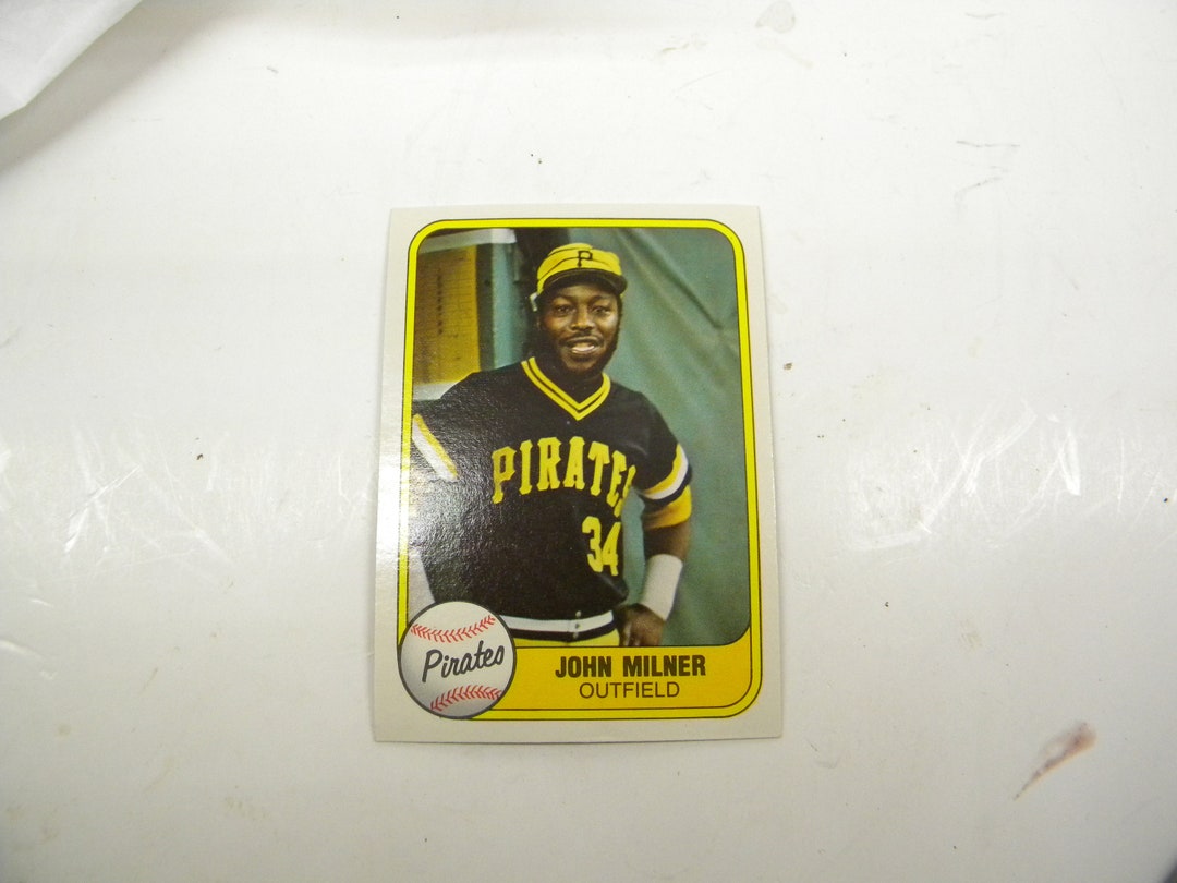 Vintage Baseball Card Pirates John Milner 1981 Fleer 386 Free Shipping ...