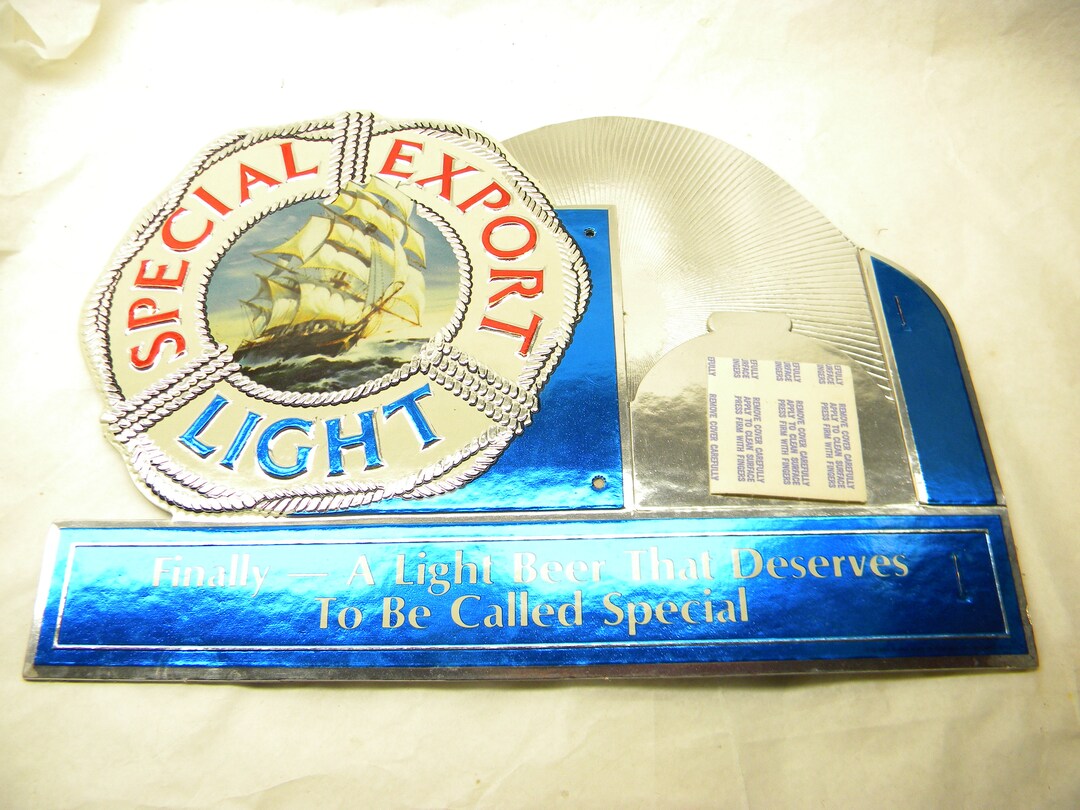 1987 Special Export Light Beer Bar Sign Original Heileman Promo - Etsy