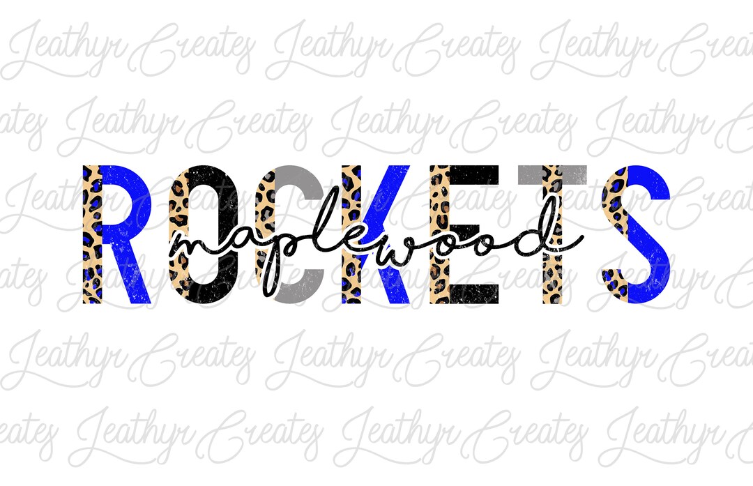 Maplewood Rockets - Leopard - Sublimation, PNG, Clip Art, Digital ...