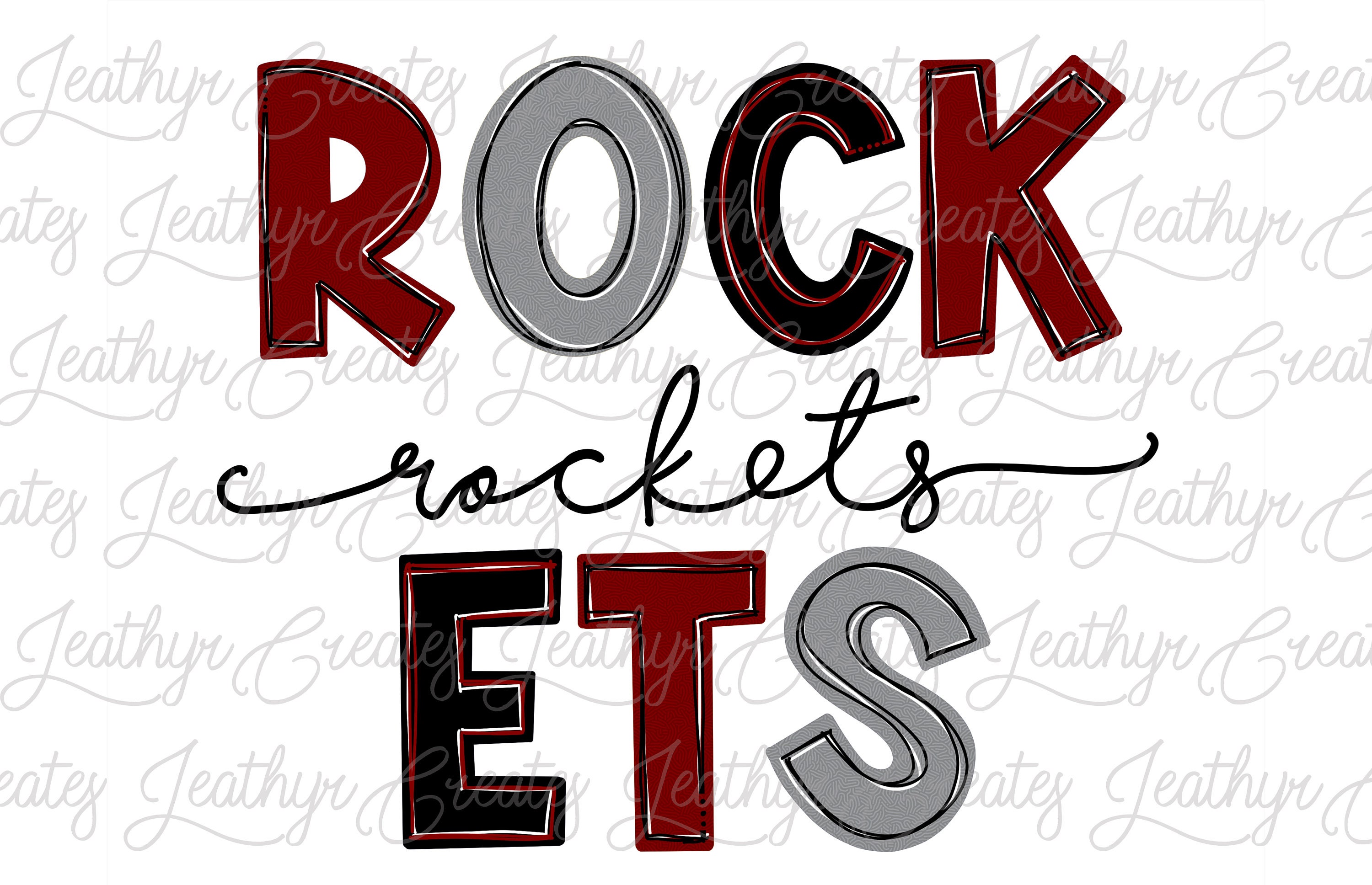 Rockets (maroon) - Sublimation, PNG, Clip Art, Digital Download ...