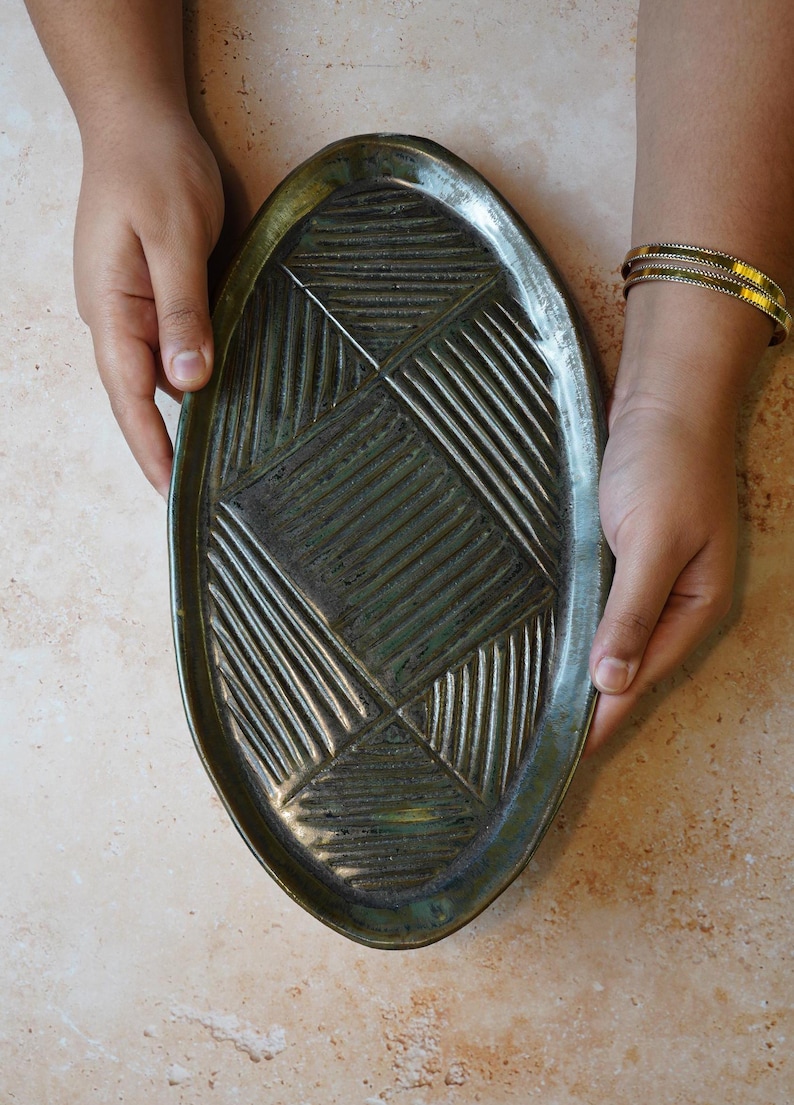 Ceramic Hand Carved Platters - Food Safe | Decorative - Etsy