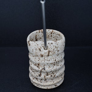 Ceramic Tumblers With Metal Straws Hot/cold Beverage Cups - Etsy