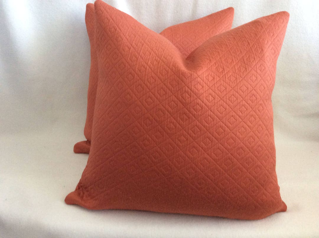 Pair of Designer Solid Pillow Covers Diamond Matelasse - Etsy