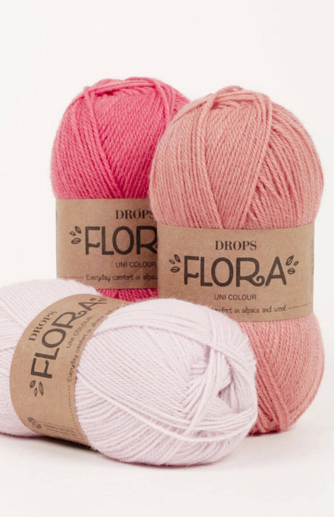 DROPS Flora 65% Wool 35 Alpaca YARNS DROPS Flora : 50 g | Etsy