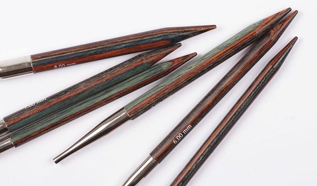 Interchangeable Circular Needles birch 9 10 USA 13 - Etsy