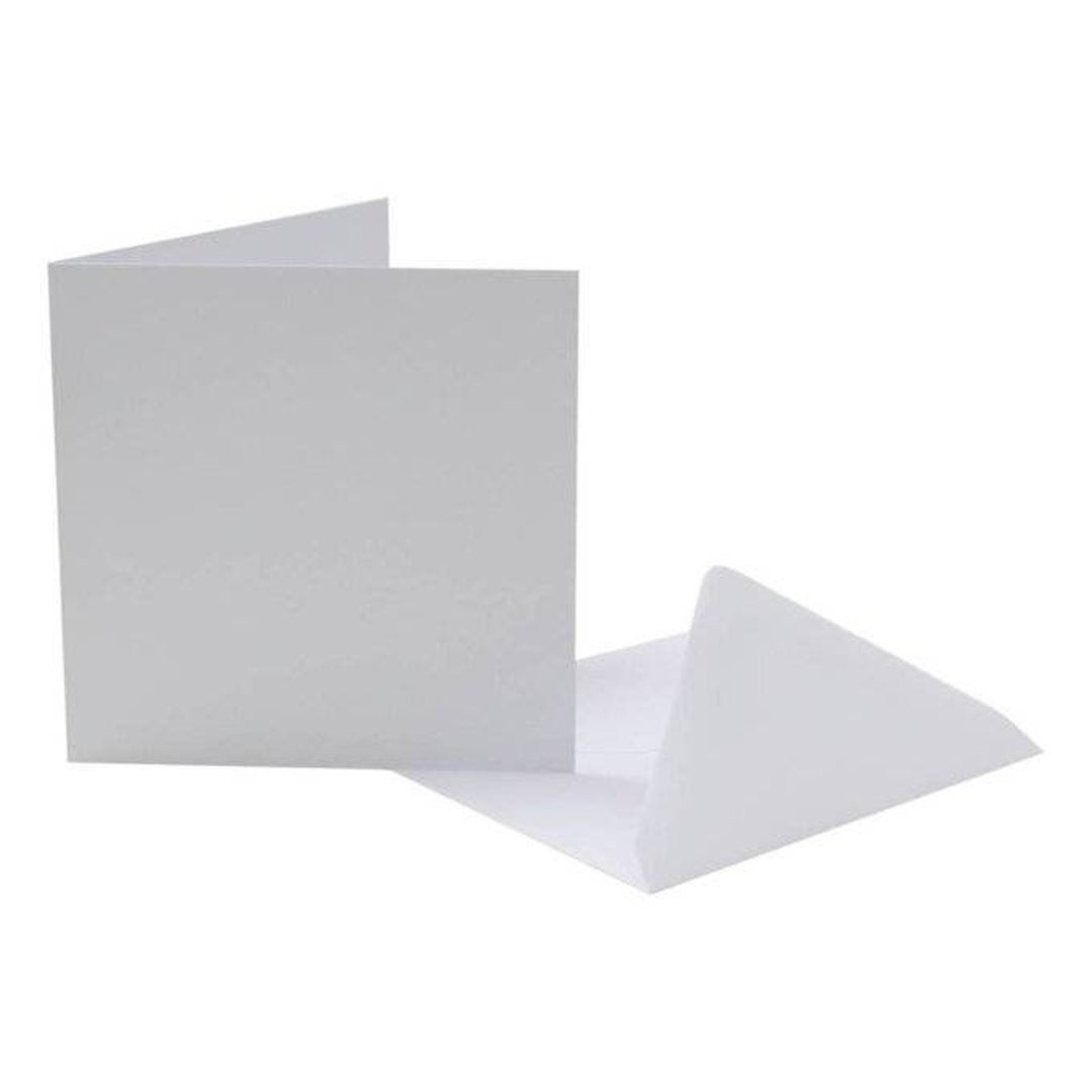 4" X 4" Card Blank and Envelopes - Square - Card Stock - Choose Colour ...