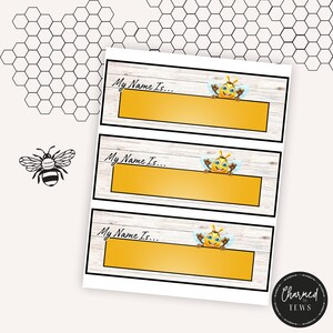 Cute Bee Printable Kids Desk Name Tags - Perfect for Teachers ...