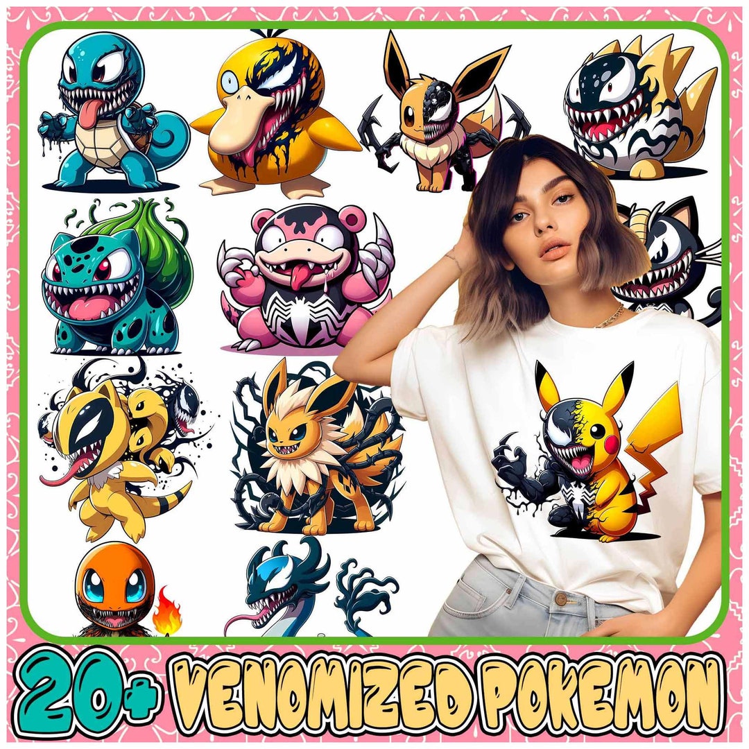 Venomized Pokemon Svg, Pokemon Bundle, Pokemon Clipart, Pokemon Png ...