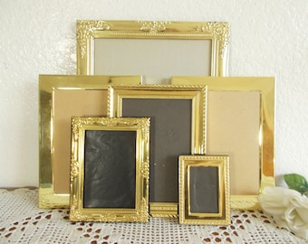 Vintage Gold Picture Frame Set Instant Photo Gallery | Etsy