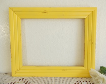 Yellow picture frame | Etsy