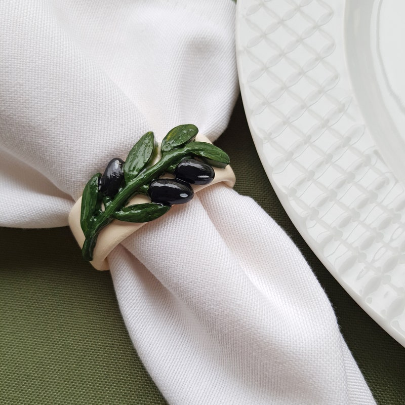 Black Napkin Ring - Etsy