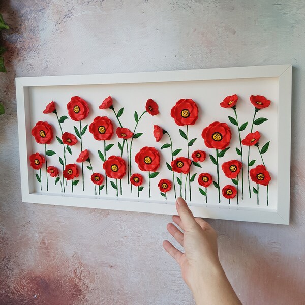 Poppy Wall Art - Etsy