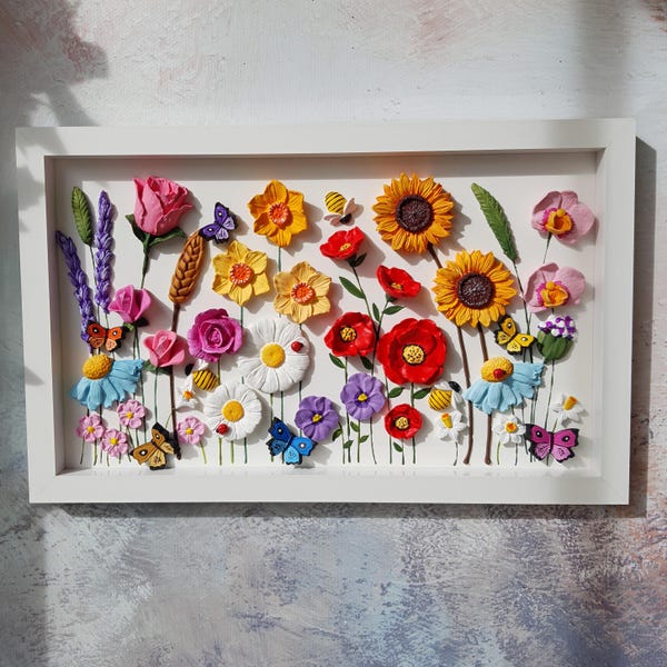 3d Flower Wall Art - Etsy
