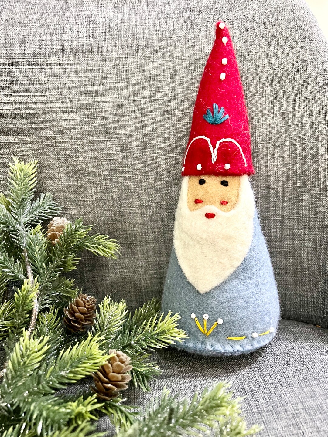 Needle Felted Santa Needle Felted Christmas Decoration for Tree, Custom ...