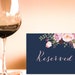 Blue + Pink Wedding Reserved Sign Template, Printable Reserved Sign ...