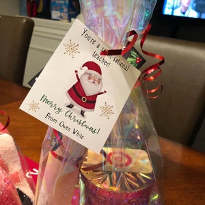 Printable Christmas Gift Tag Template for Teacher Merry Christmas ...