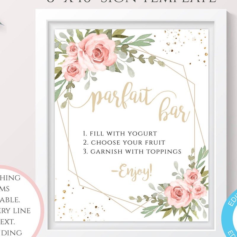 Yogurt Parfait Sign - Etsy