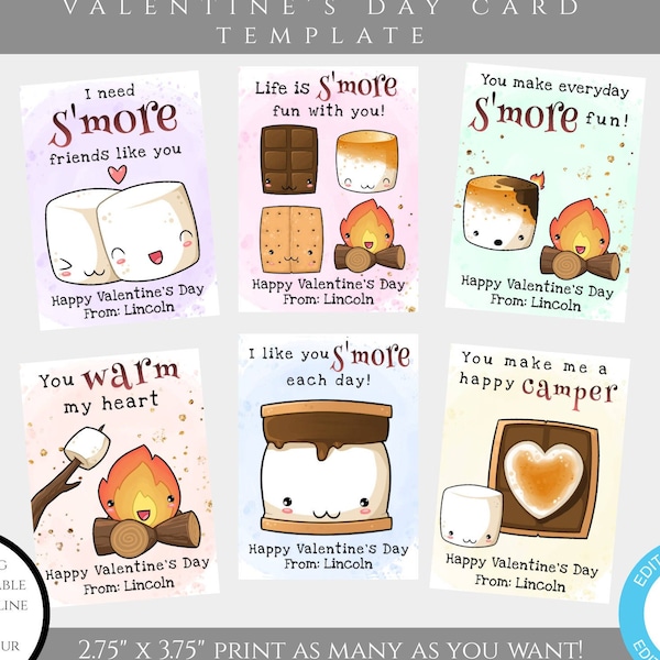 Camping Valentine - Etsy