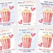 Popcorn Valentines Day Card Template, Printable Popcorn Valentines ...