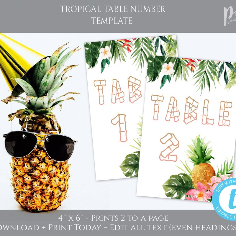 Beach Table Numbers - Etsy