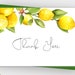 Lemon Thank You Card Template, Thank You Note Printable, Editable Card ...