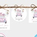 Drive by Baby Shower Favor Tag Template Set Editable - Etsy