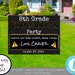 Graduation Yard Sign Template, 8th Grade Graduation Lawn Sign Editable ...