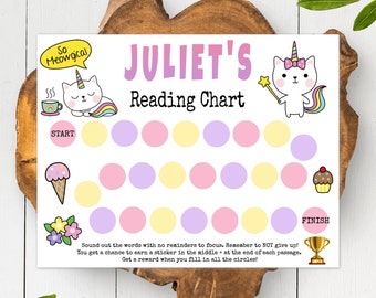 Reading Incentive Chart Bookmarks for Kids Classroom - Etsy