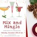 Mix and Mingle Christmas Party Invitation Template, Editable Cocktails ...